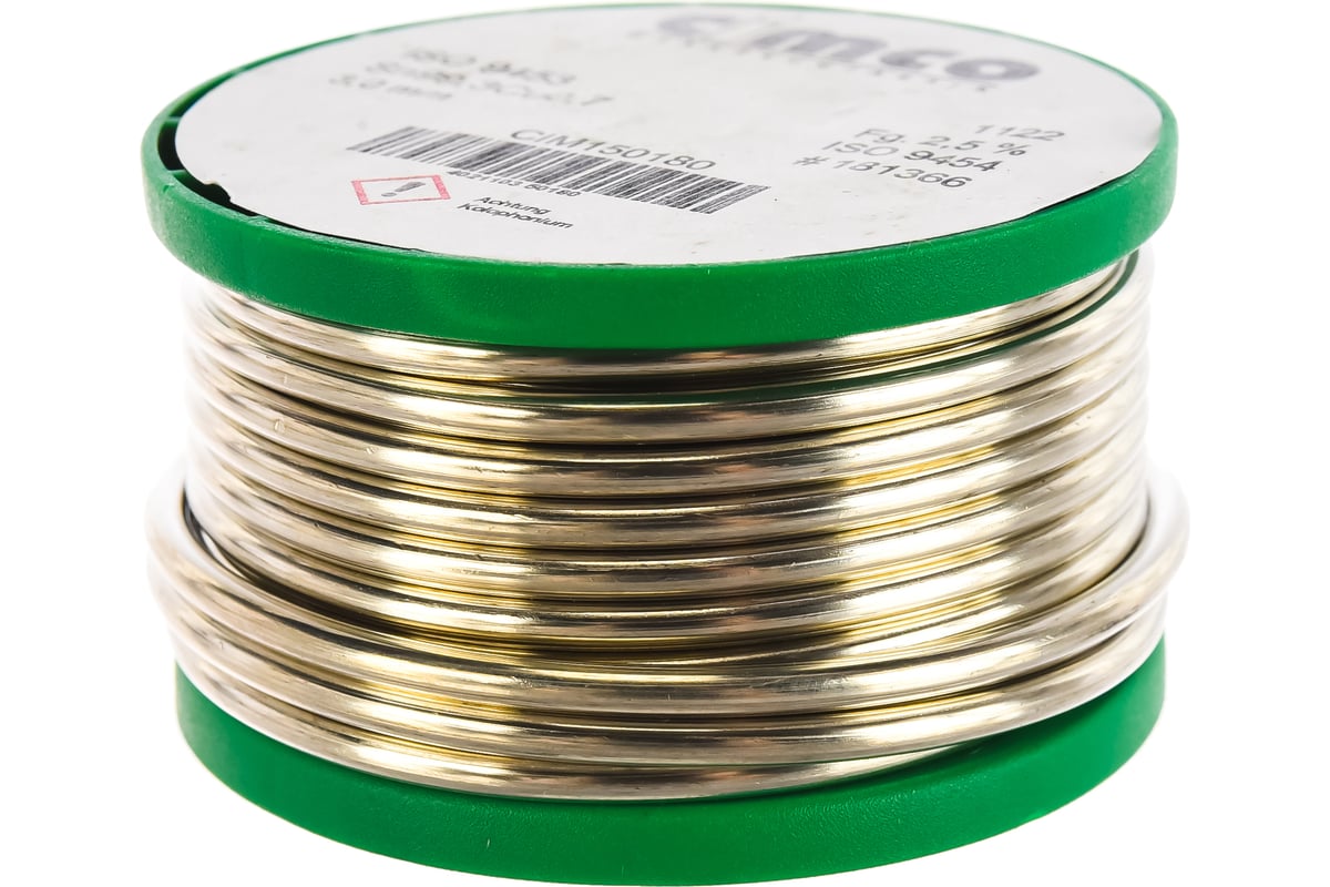 Бессвинцовый мягкий припой (3 мм; 250 г) CIMCO 15 0180 - выгодная цена ...