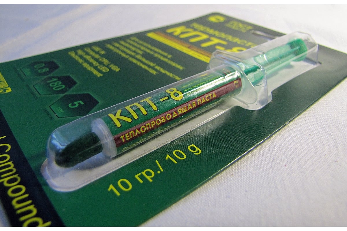 Термопаста КПТ-8 (блистер 10 г) Connector КПТ-8-Б-10гр КПТ-8-Б-10гр ...