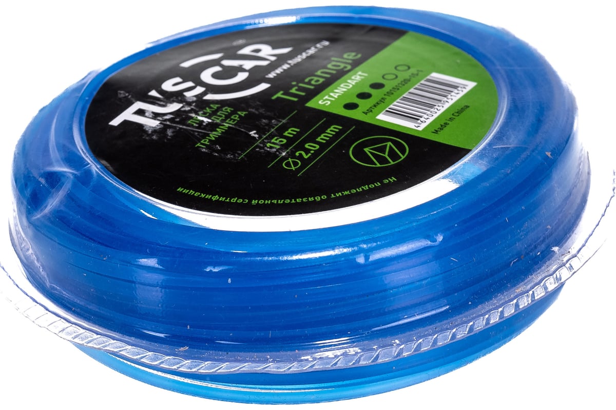 Леска для триммера Triangle, Standart, 2.0 мм, 15 м TUSCAR 10151320-15 ...