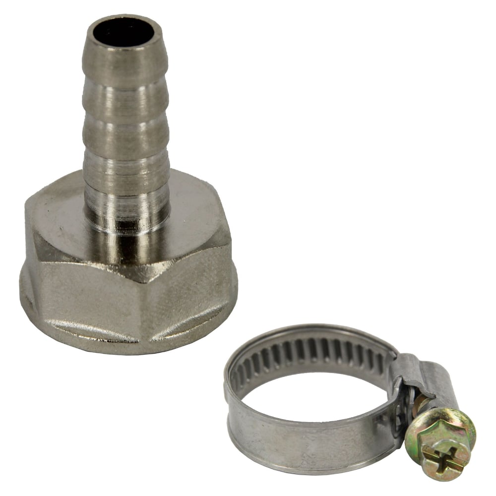 Комплект для подключения садового шланга Masterprof штуцер 1/2"х12 мм + хомут 10-16 мм ДС.020025 ...