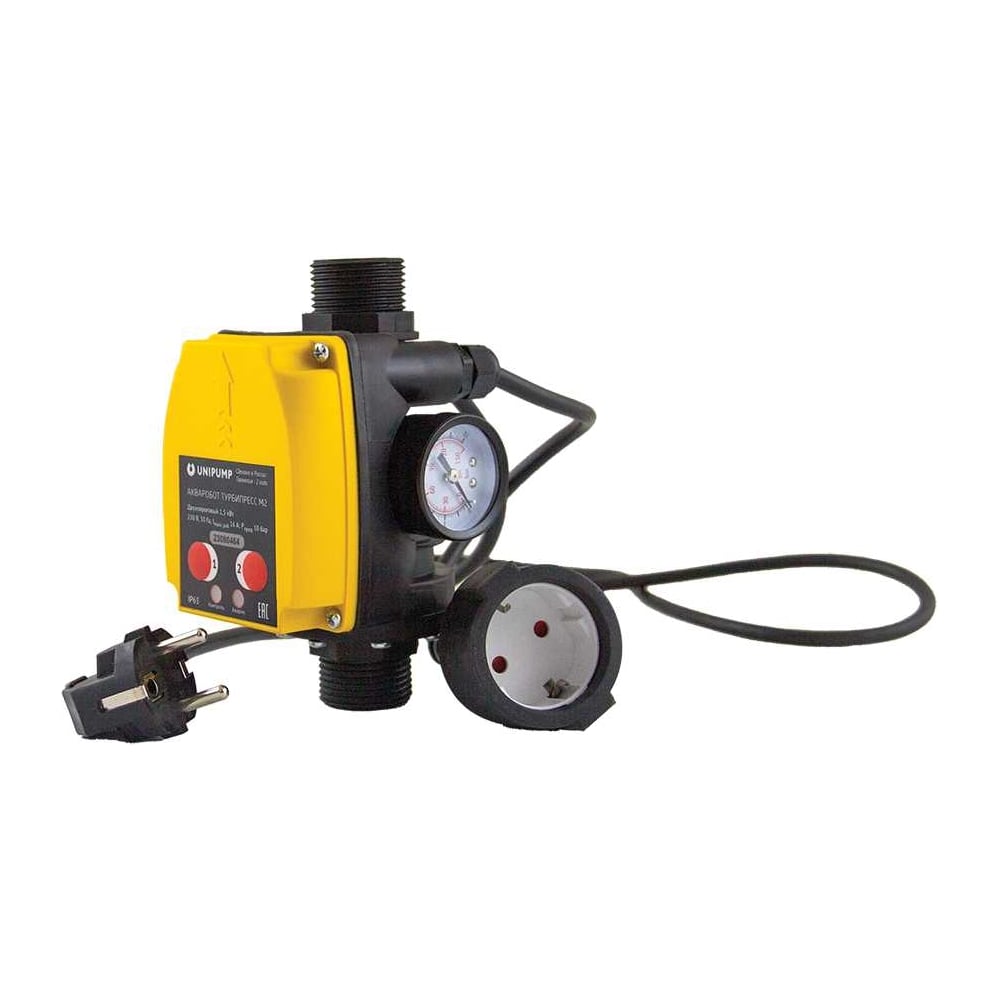 Блок управления насосом ТУРБИПРЕСС М2 с вилкой и розеткой UNIPUMP 13545 ...