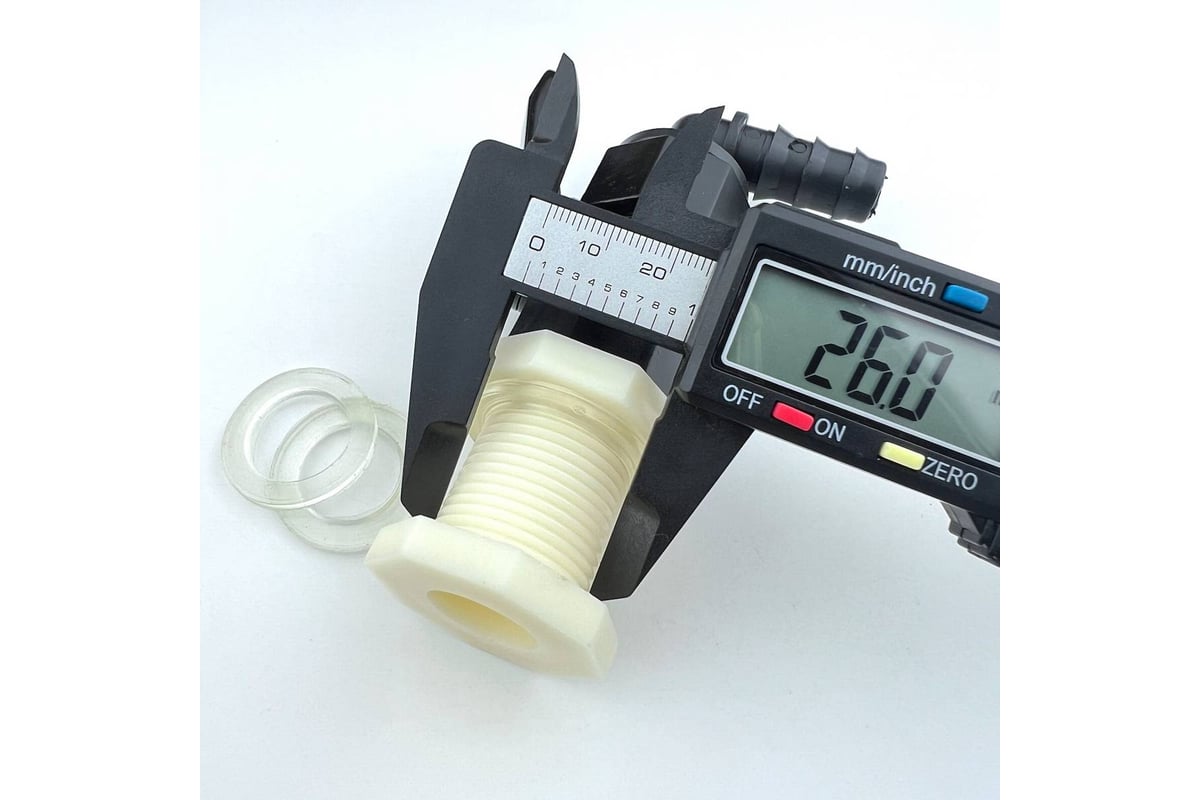 Набор для врезки в бочку, переходник НР 3/4", кран 3/4" ВР/ВР, угловой ...