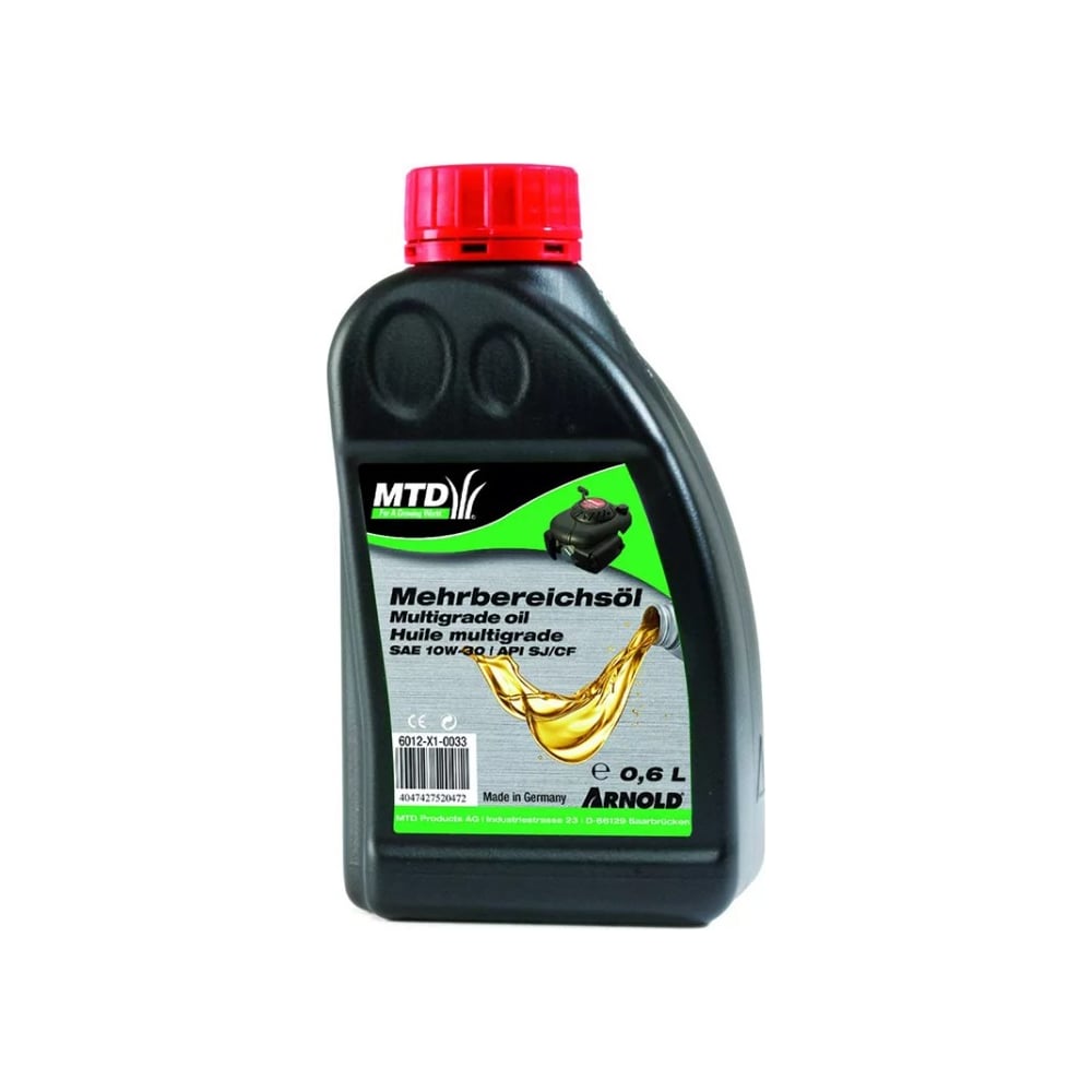 Масло 4-тактное SAE 10W-30 0.6 л MTD 6012-X1-0033. . Цена: 390 ...