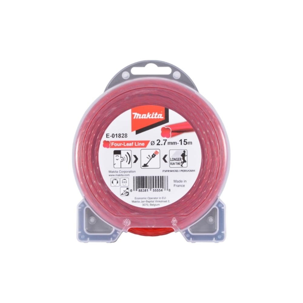 Корд триммерный спиральный "клевер" (2.7 ммх15 м) Makita E-01828 ...