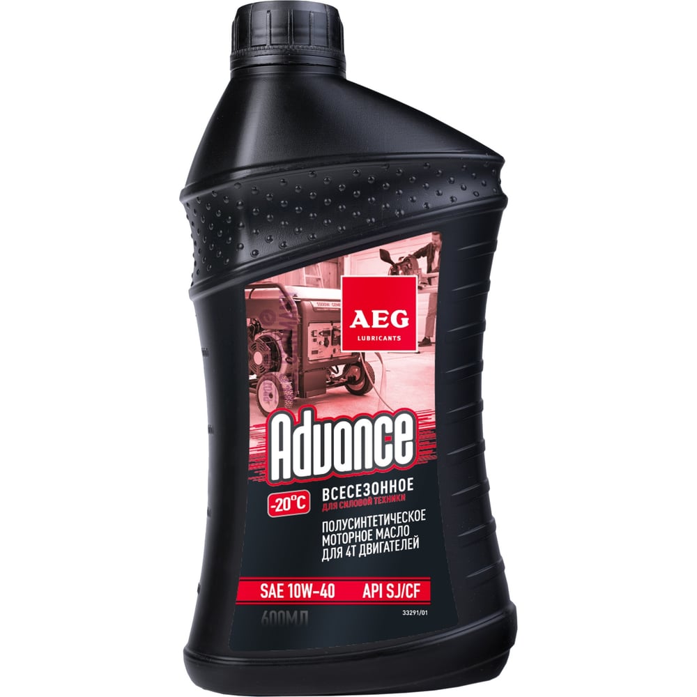 Масло AEG Lubricants AEG Advance SAE 10W40 API SJCF 4Т п/с 600мл 33291 ...