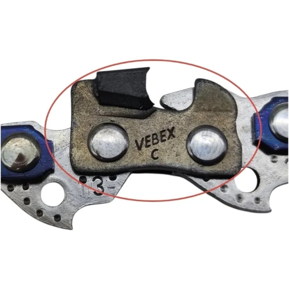 Цепь пильная победитовая VEBEX 0.325x1.3 мм, 76 звеньев AG100173 ...