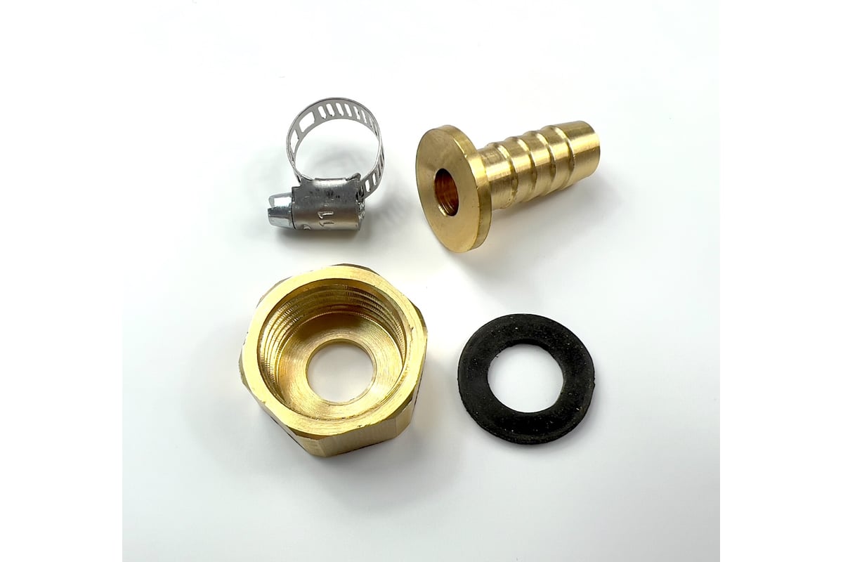 Наконечник латунный с подвижной гайкой внутренняя резьба 1/2 х елочка ...