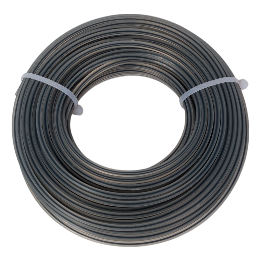 Леска квадратная с сердечником 2.4 мм, 15 м, 100% нейлон для триммера ...