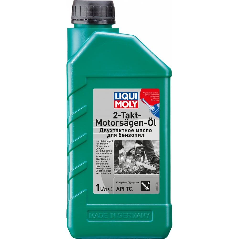Минеральное моторное масло для 2-х тактных бензопил 1л LIQUI MOLY 2 ...