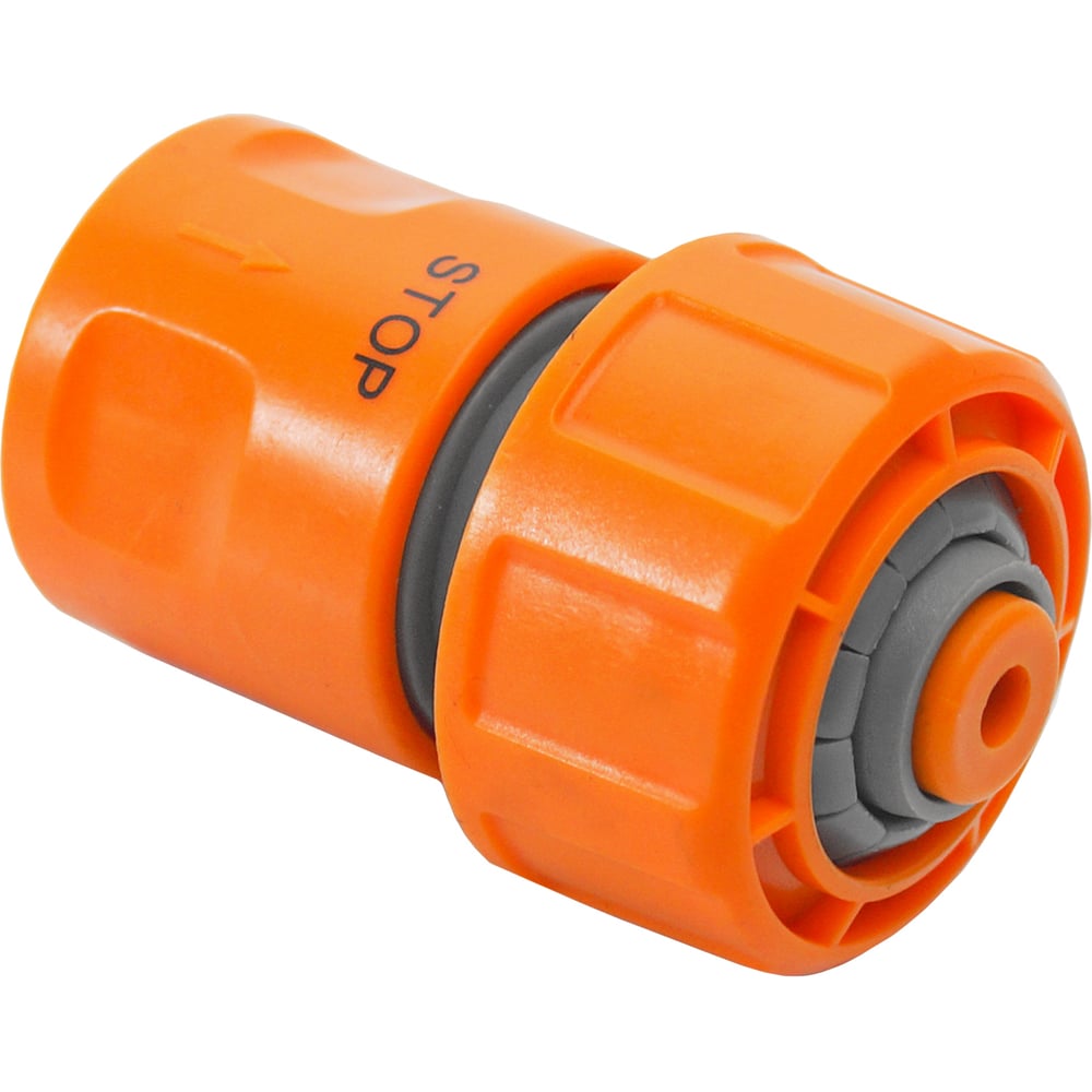 Соединитель для шланга 1/2" (быстросъемный с аквастопом) POLYAGRO 7575140 - выгодная цена ...