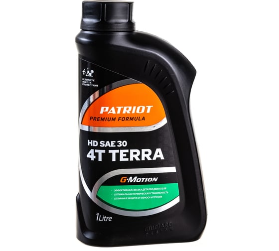 Масло минеральное G-Motion HD SAE 30 4Т TERRA (1 л) PATRIOT 850030400 ...