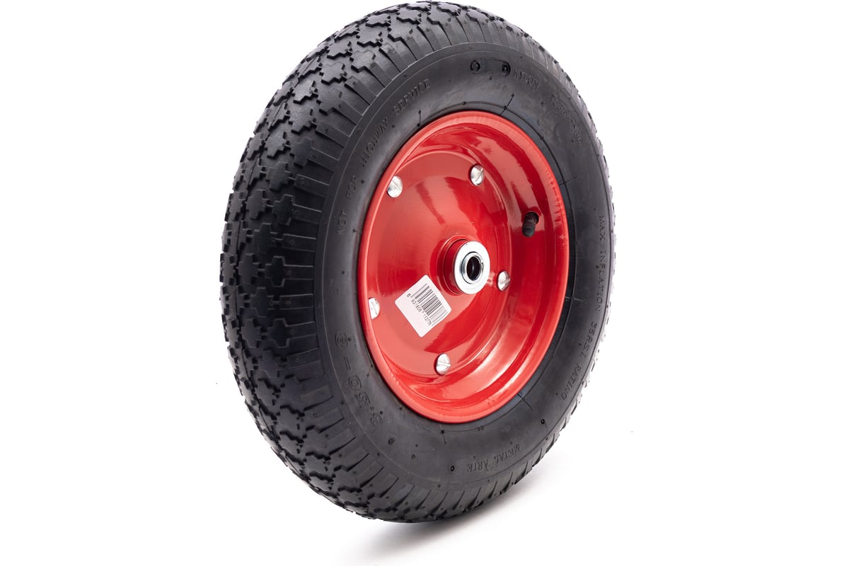 Колесо пневматическое (14x3.5-8 pneum; ось 16 мм; длина 74 мм) ENIFIELD ...