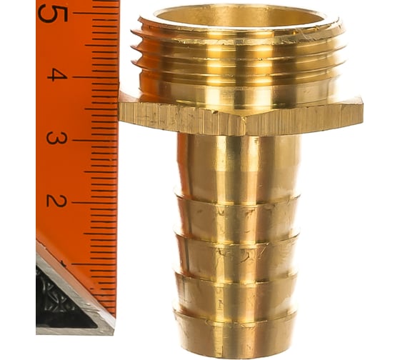 Штуцер для шланга 3/4" с наружной резьбой 1" DENZEL 97272 - выгодная ...