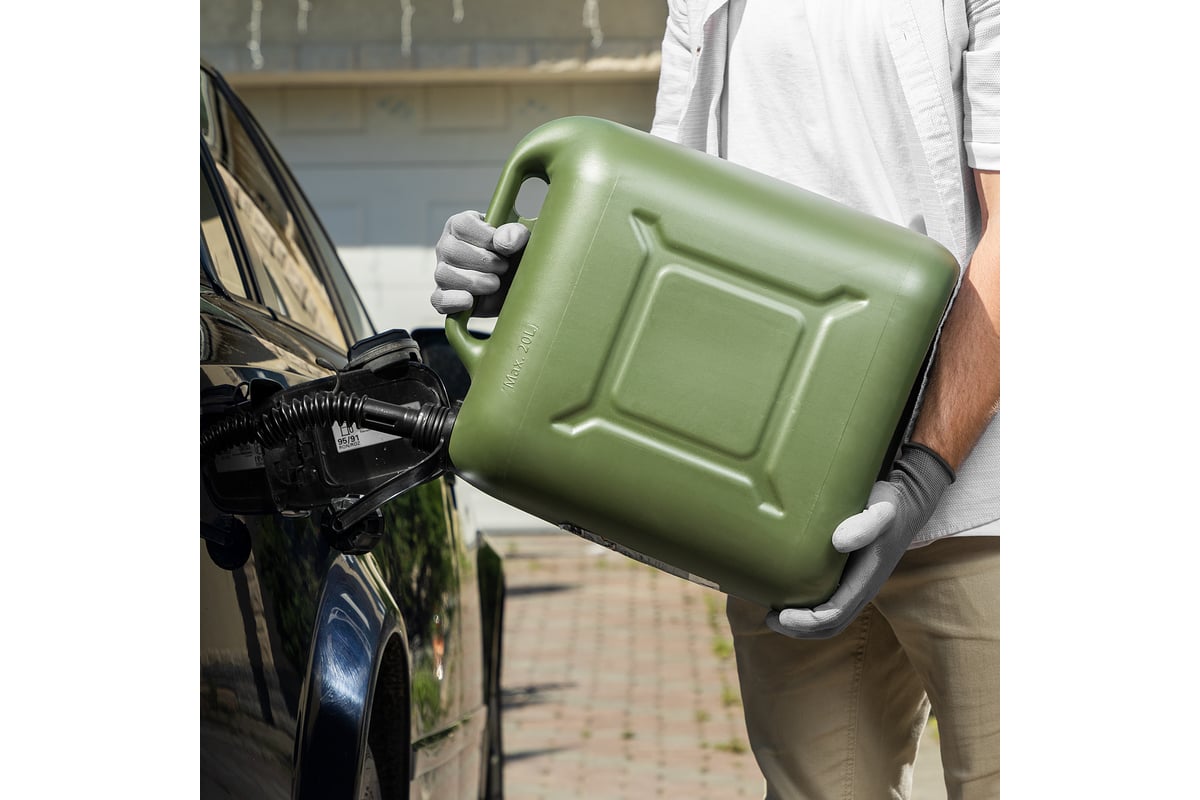 Канистра для ГСМ вертикальная, 20 л пластиковая, усиленная STELS 53127 ...