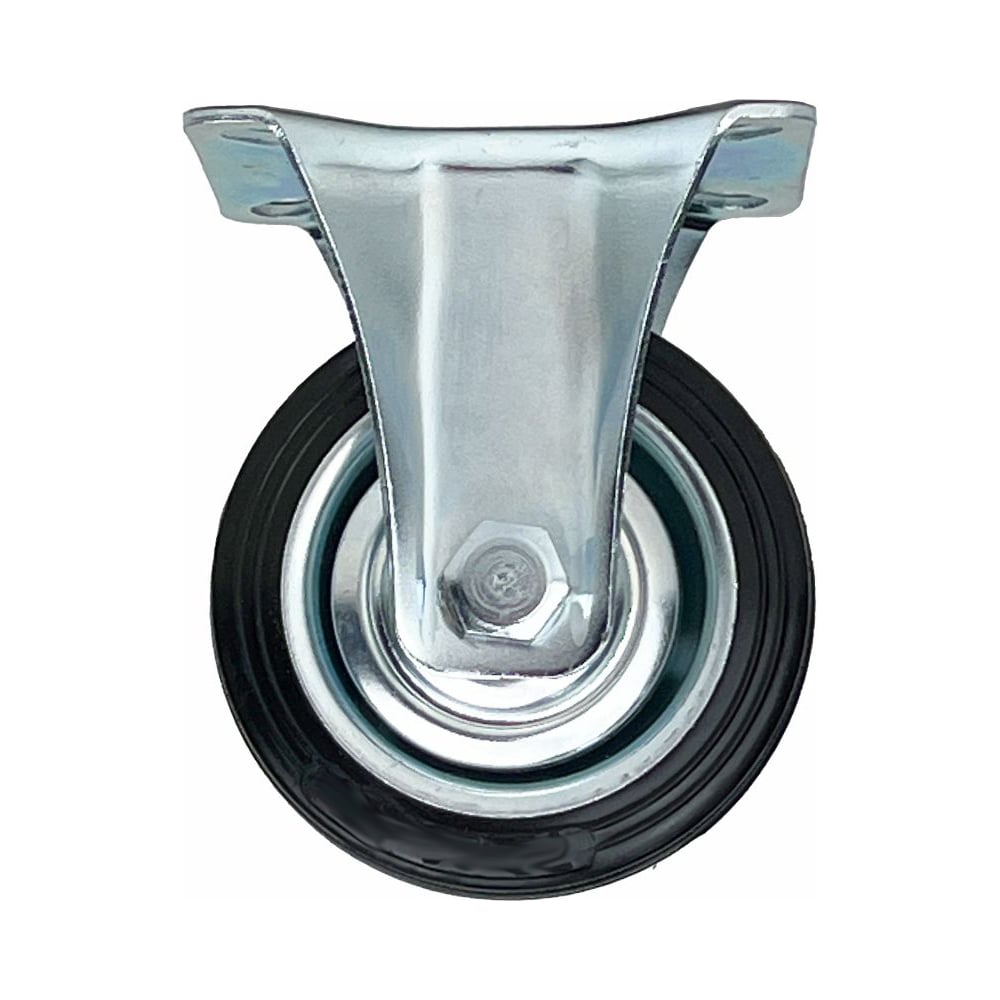 Опора неповоротная колесная 160x36 мм, резина черная FC63 HITCH ...