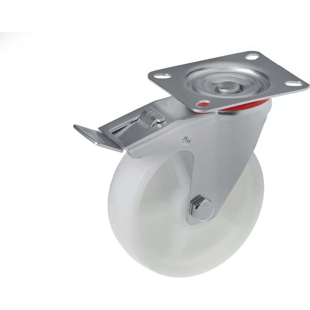 Колесо полипропиленовое с площадкой и тормозом SCppb 55 (125 мм; 115 кг ...