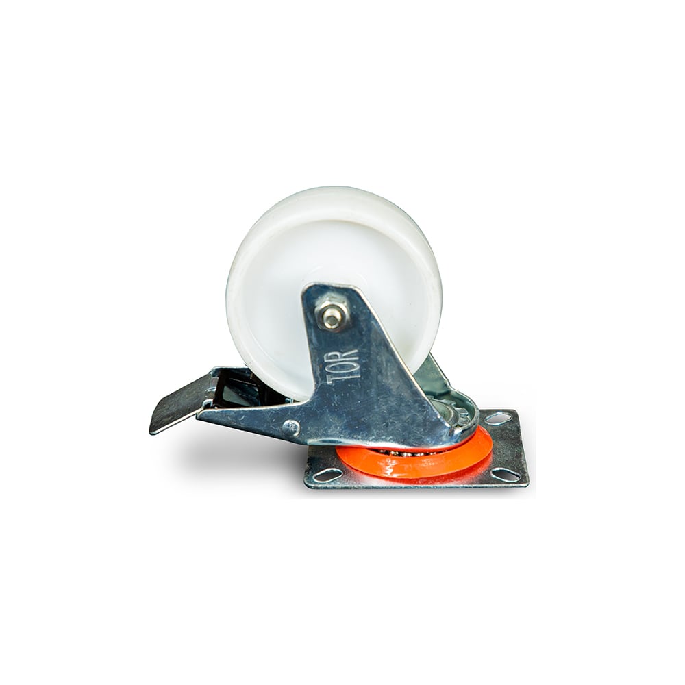 Колесо поворотное полипропилен SRCnb 42 100 мм с тормозом TOR 1024187 ...