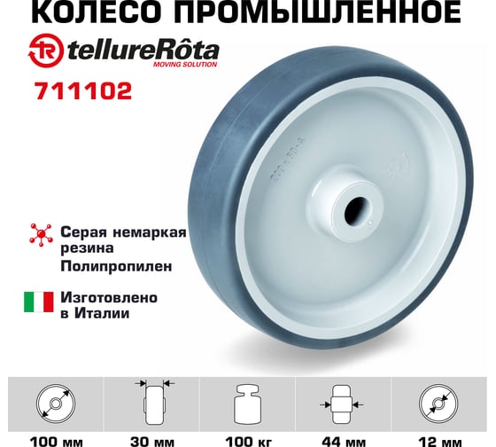 Колесо (100 мм; 100 кг) Tellure Rota 711102 - выгодная цена, отзывы ...