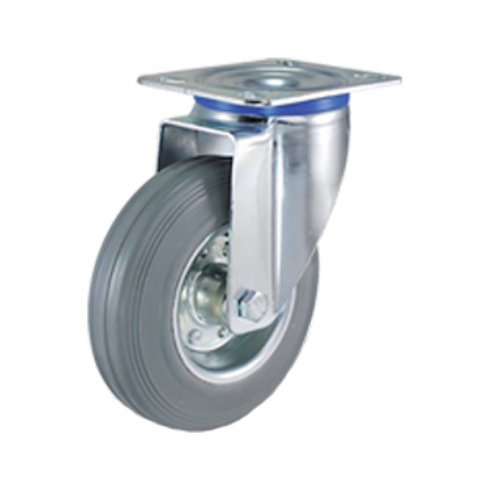 Промышленное колесо SC 55 f (125 мм, площадка поворотная, серая резина ...