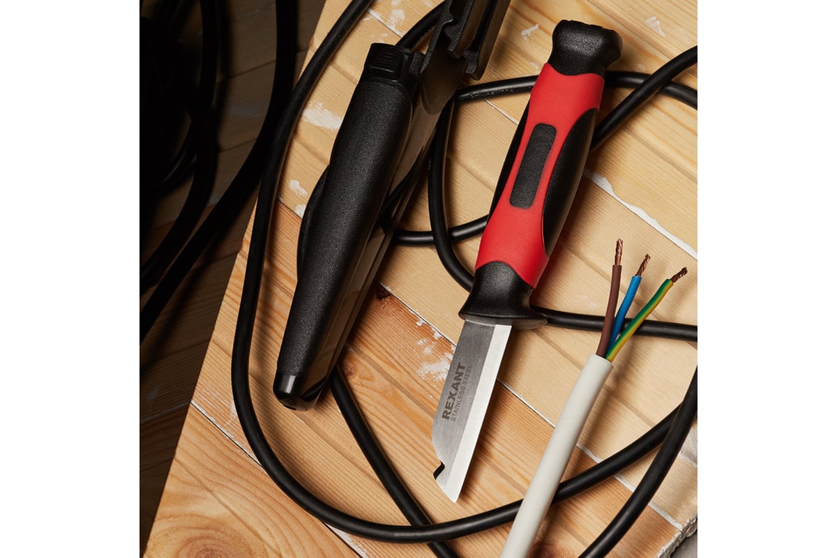 Нож монтажника с чехлом REXANT 67 мм 12-4939 - выгодная цена, отзывы, характеристики, фото ...