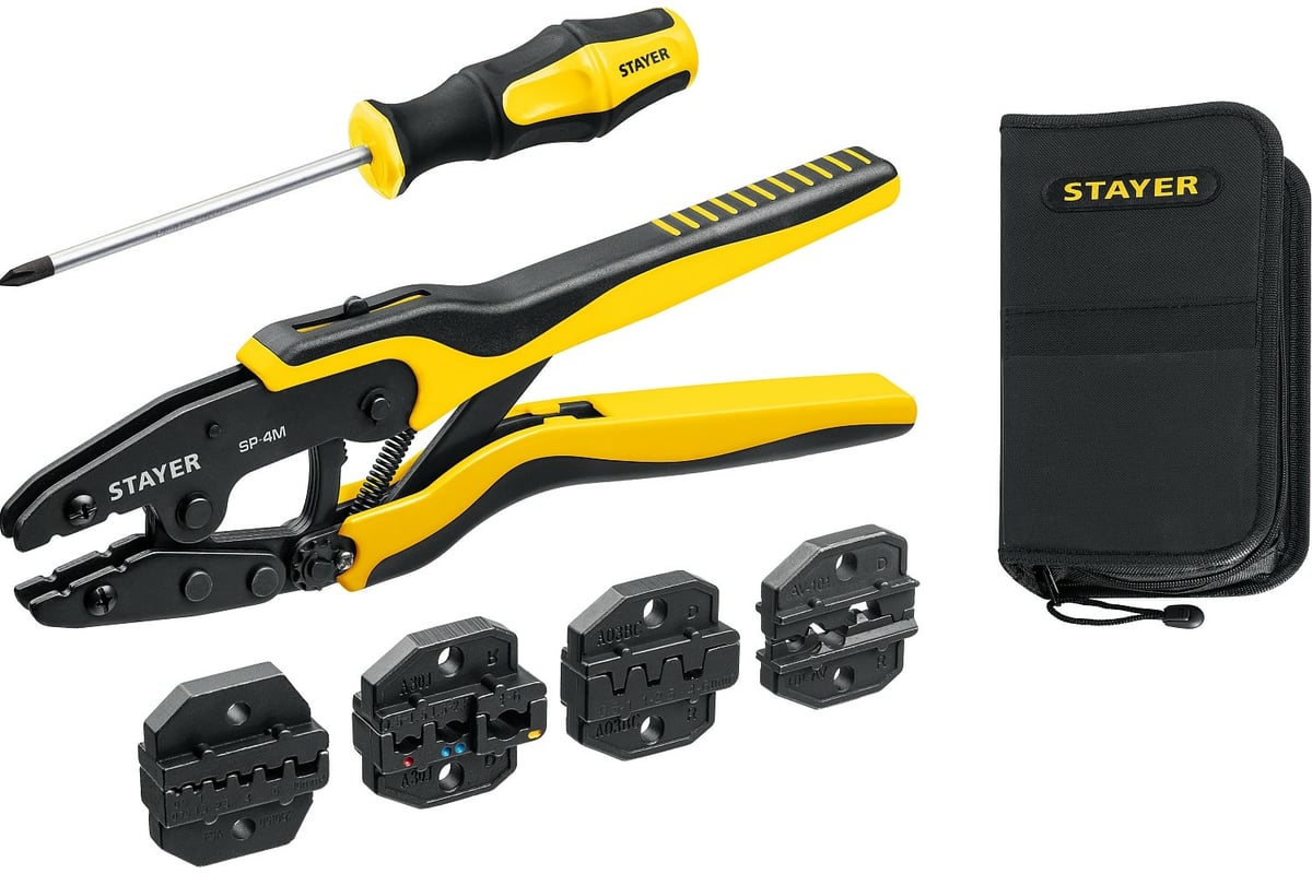 Пресс-клещи для кабельных наконечников STAYER SP-4M 45445 - выгодная ...