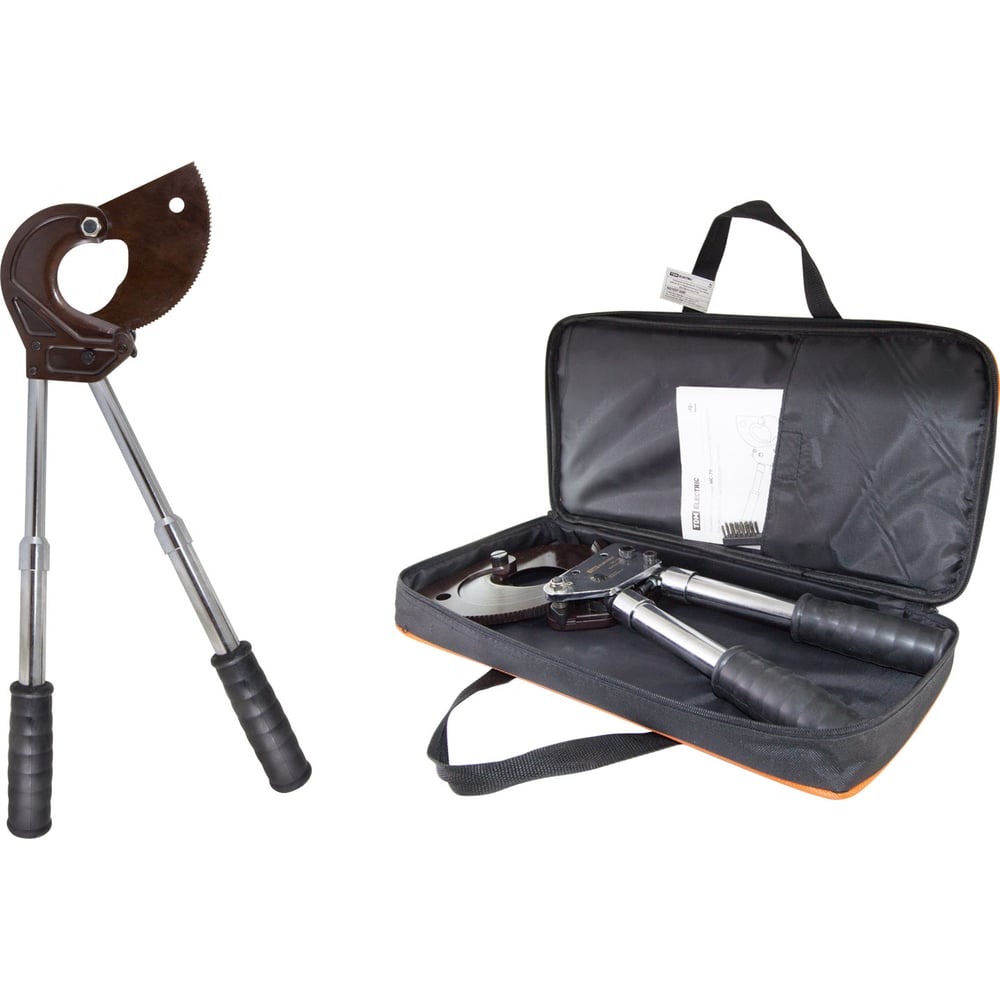 Секторные ножницы TDM МастерЭлектрик НС-70 для резки кабеля в т.ч ...