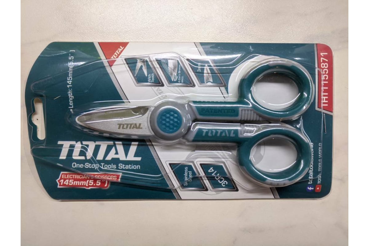 Ножницы электрика TOTAL THT1155871 - выгодная цена, отзывы ...