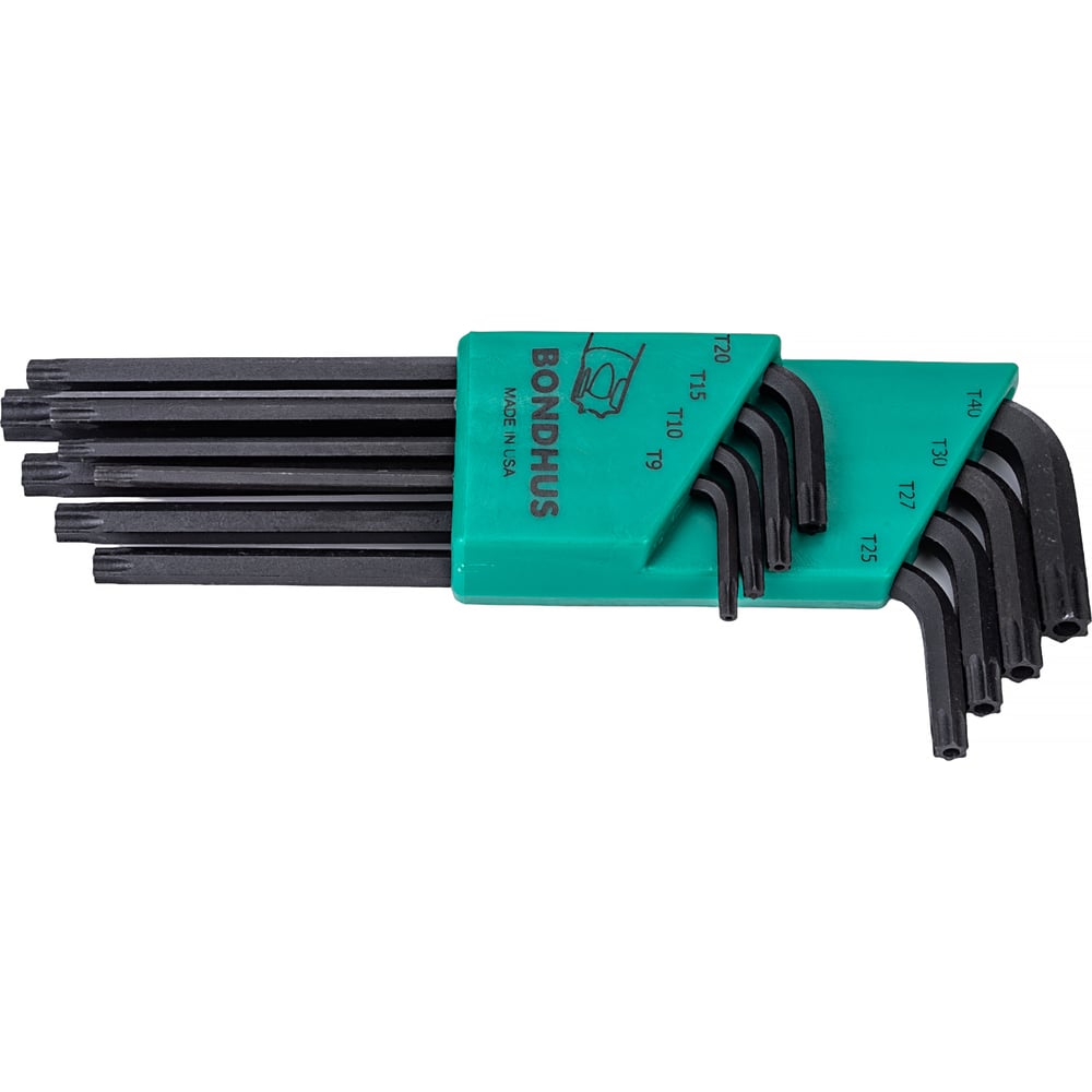 Набор из 8 ключей TORX с отверстием BONDHUS TR9-TR40 32434 - выгодная ...