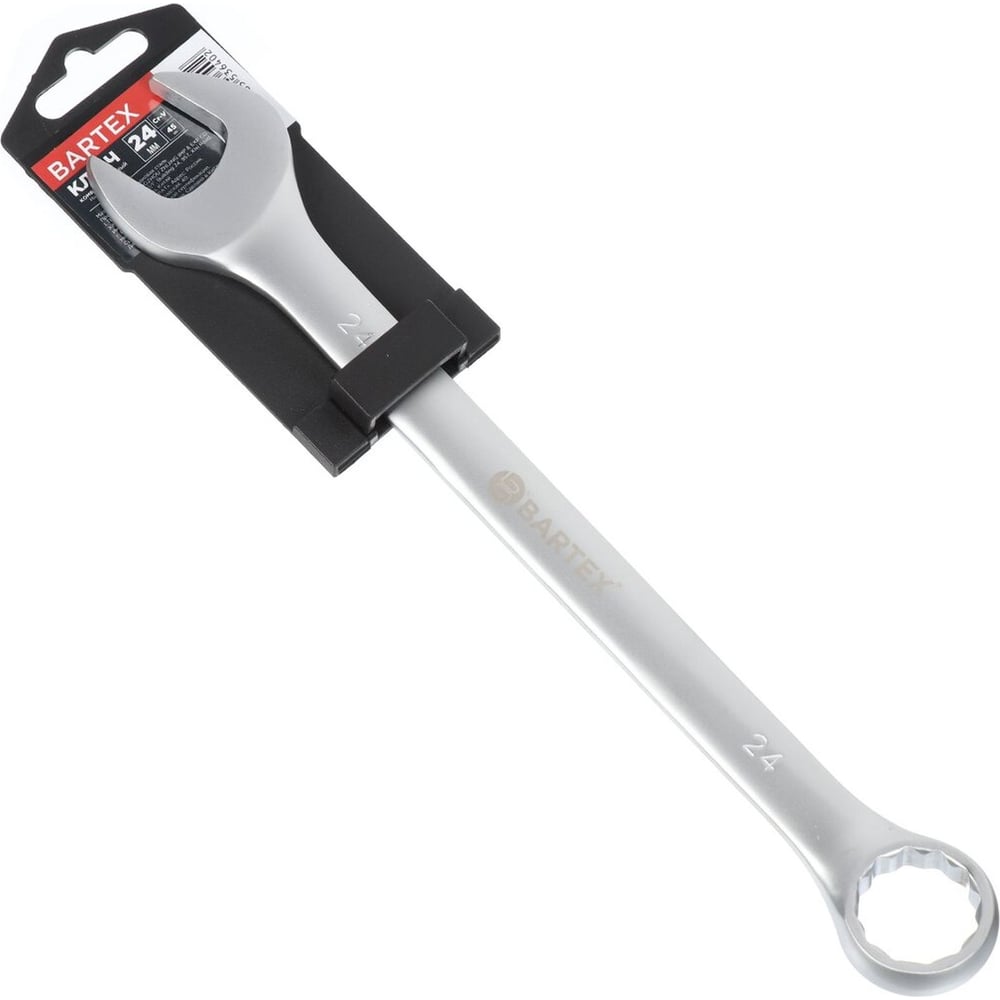 Комбинированный ключ BARTEX 24 мм, матовый, CrV сталь 169975 - выгодная цена, отзывы ...