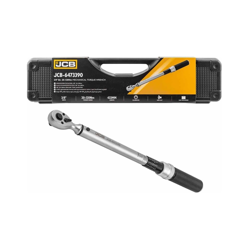Ключ моментный JCB 20-120Нм, 3/8" JCB-6473390(58598) - выгодная цена, отзывы, характеристики ...