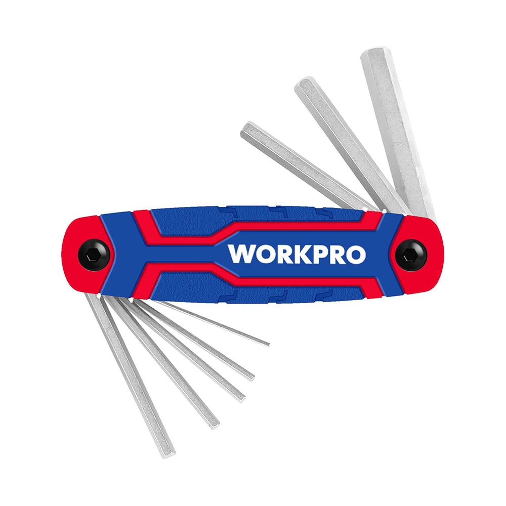 Набор шестигранных ключей складных WORKPRO 8шт WP222019 - выгодная цена, отзывы, характеристики ...