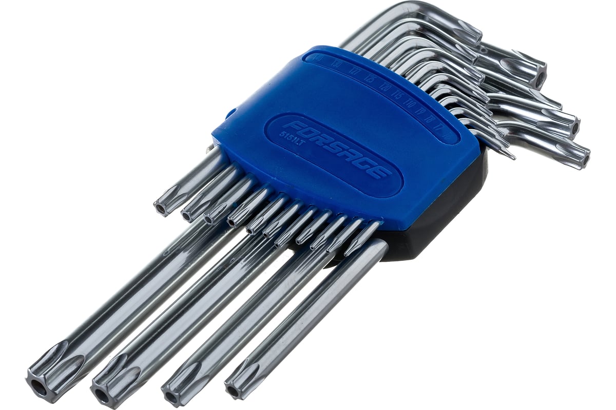 Набор Г-образных ключей Forsage TORX длинных, 15 предметов F-5151LT ...