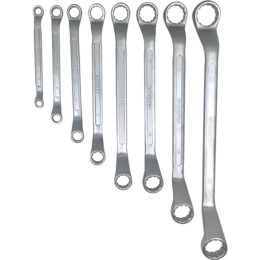 Набор накидных двусторонних ключей WORKPRO 6-22 мм, 8 шт. WP202509 - выгодная цена, отзывы ...