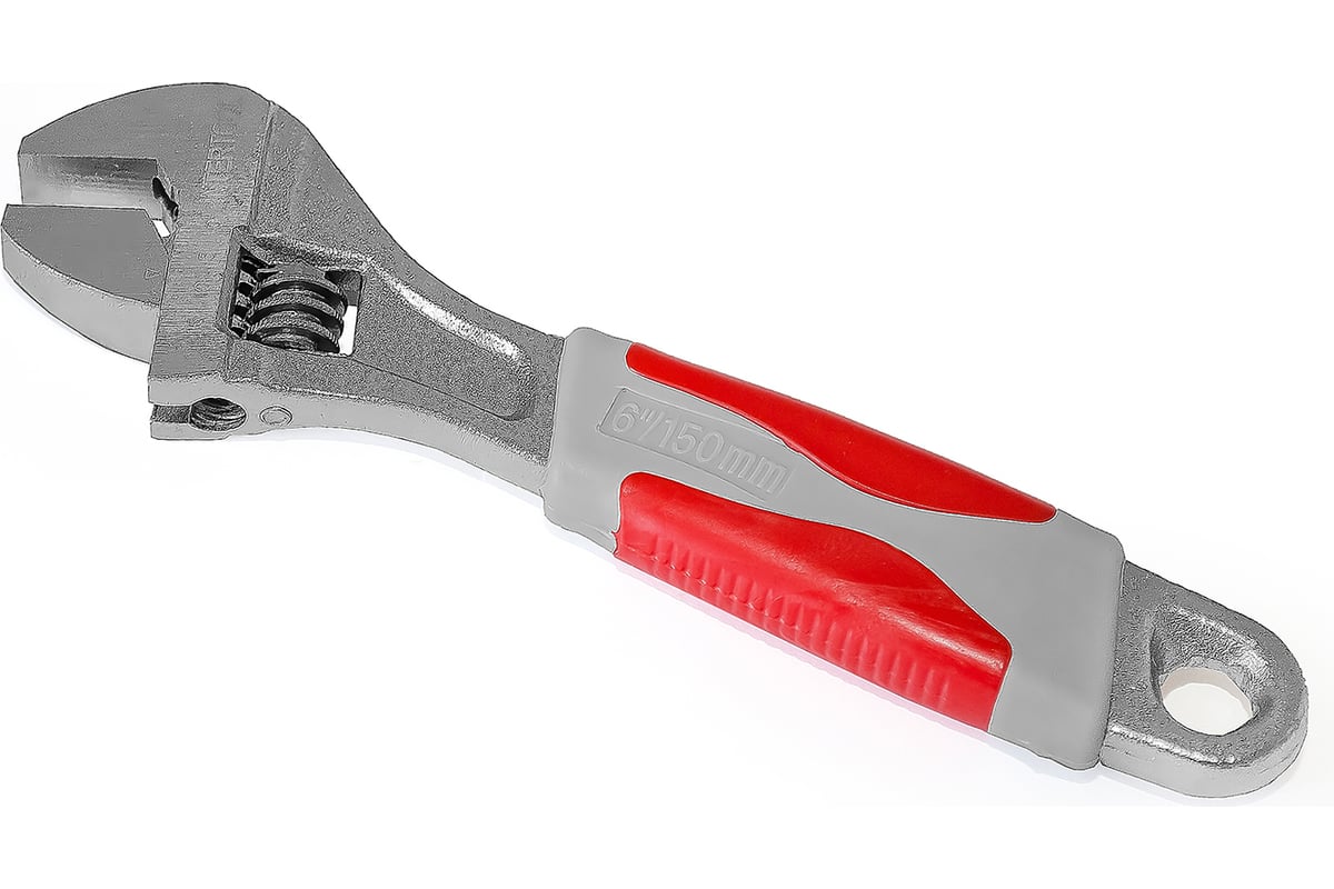Разводной ключ INTERTOOL 150 мм, изолированная рукоятка, никелевое покрытие XT-0015 - выгодная ...