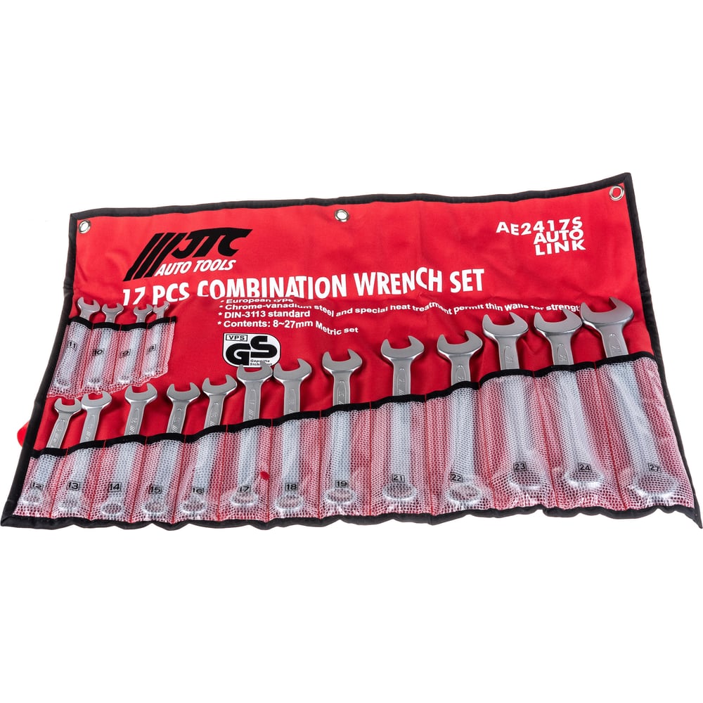 Набор комбинированных ключей JTC 8-27мм 17 предметов 1-AE2417S - выгодная цена, отзывы ...