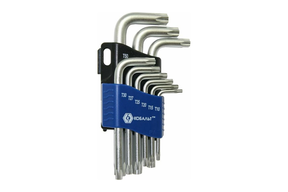Набор ключей угловых Tamper TORX КОБАЛЬТ 020406-09 - выгодная цена ...