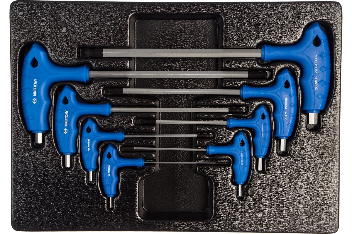 Набор L-образных ключей HEX, ложемент, 8шт KING TONY 9-22108MR ...