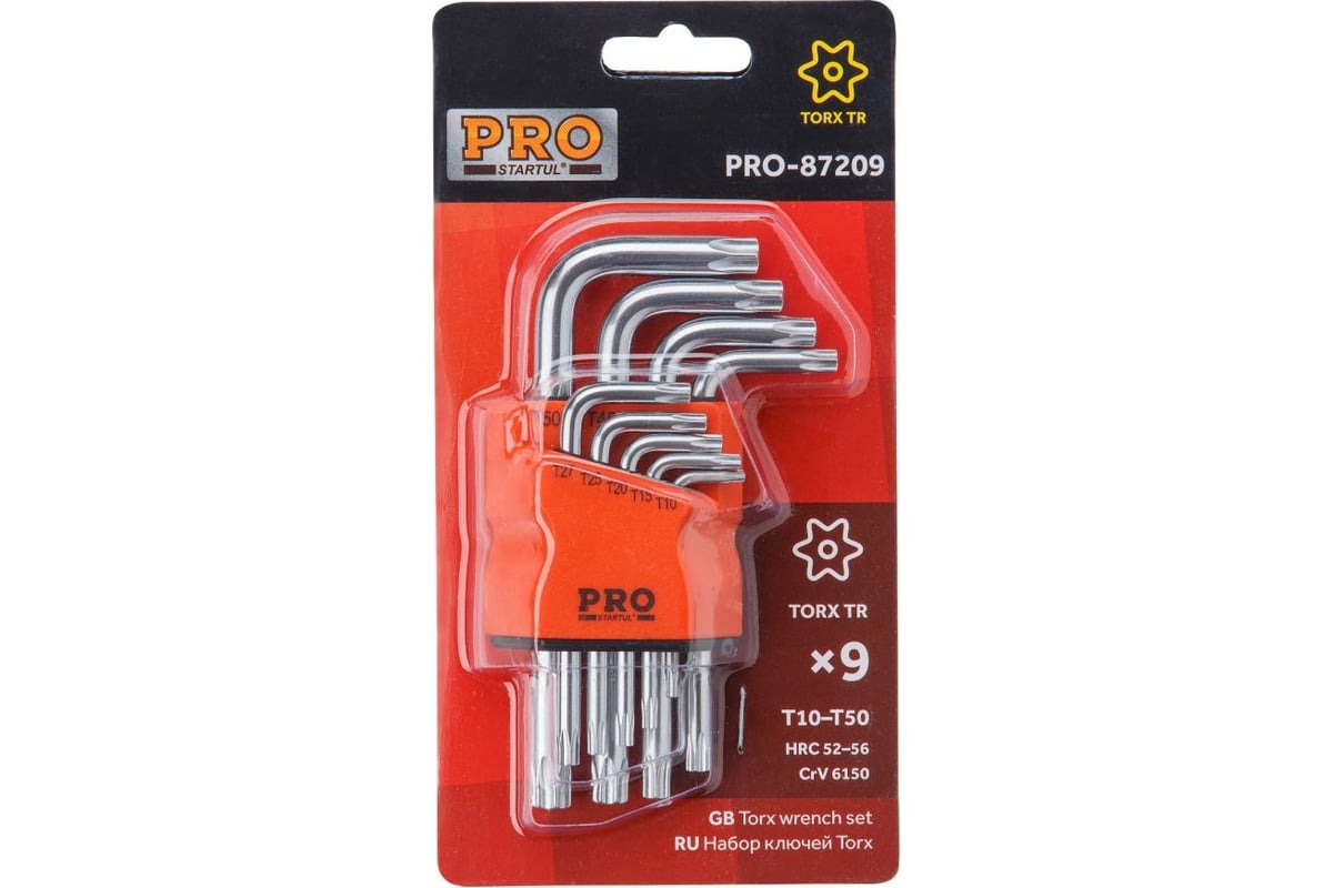 Набор коротких ключей STARTUL PRO Torx T10H-T50H 9 предметов PRO-87209 ...