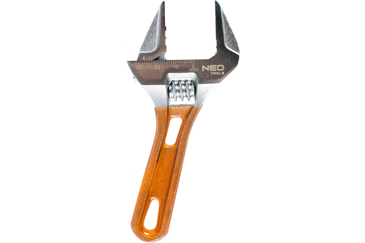 Разводной ключ короткий 139 мм, рабочий диапазон 0-32 мм NEO Tools 03 ...