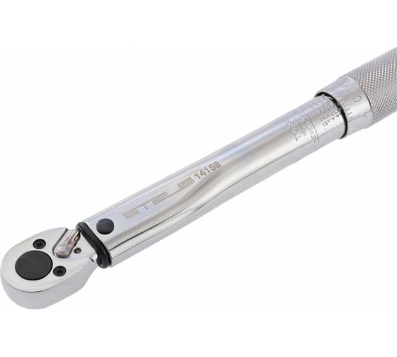 Динамометрический ключ 5-24 Нм, 1/4", CrV, хромированный STELS 14158 ...
