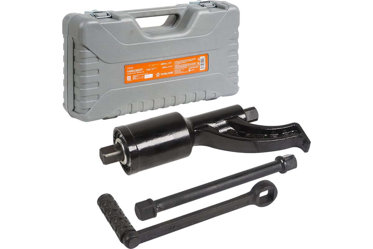Гайковерт Airline механич. 1" 4800Нм 1:64 360мм пласт. кейс ATAB105 ...