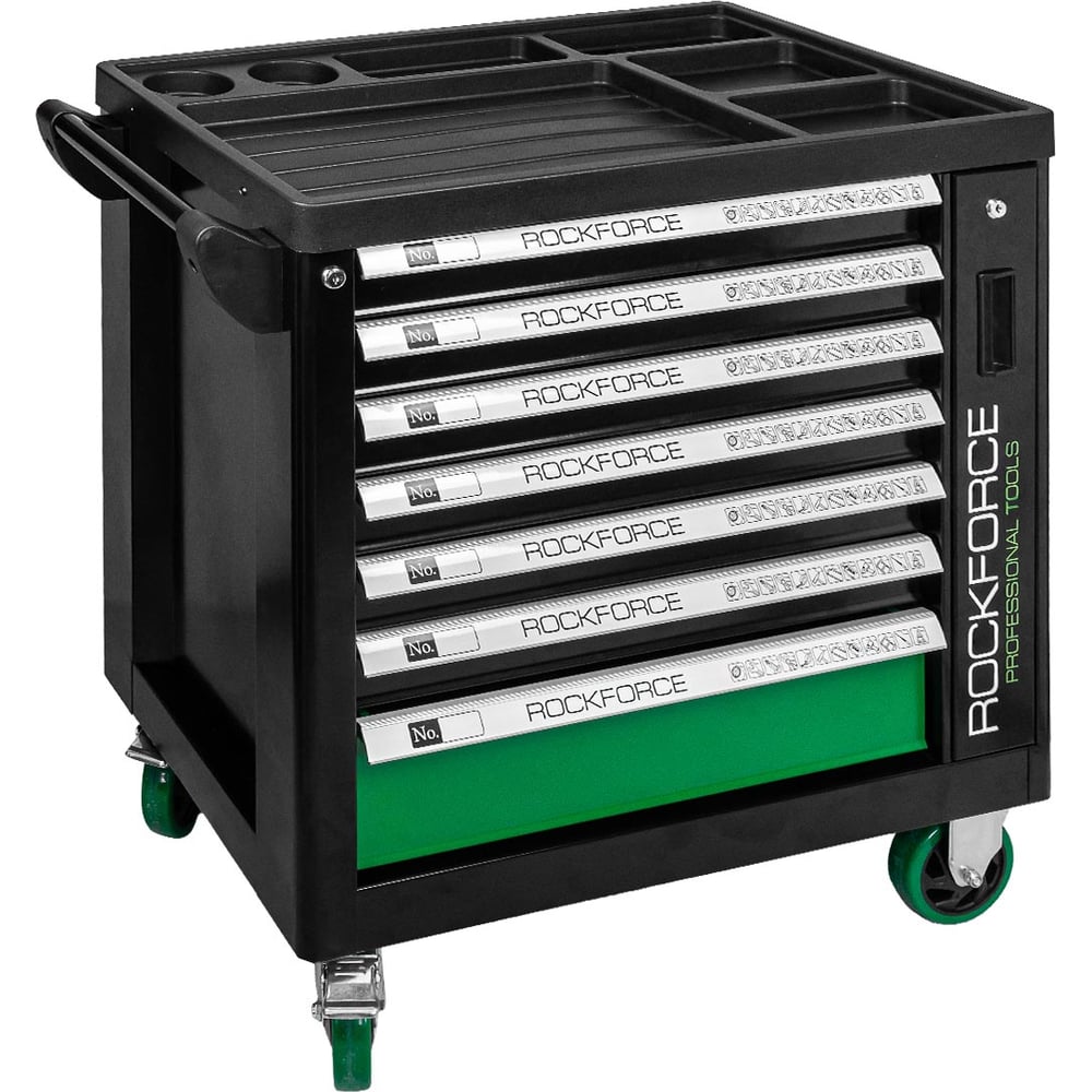 Тележка инструментальная 7-ми полочная Rockforce с набором инструментов ...