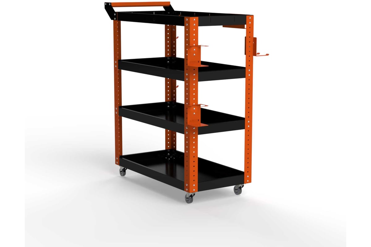 Тележка инструментальная ООО Металекс Тип 1 700x400x950 4 полки ...