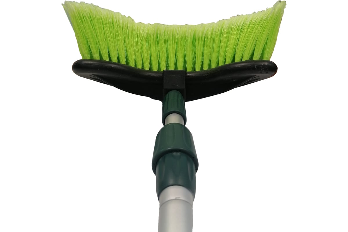 Телескопическая щетка для мытья ZiZay длина 1,6 метра, с клапаном под воду и краником, угловая ...