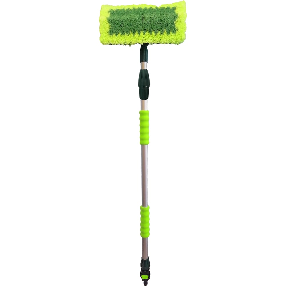 Телескопическая щетка для мытья ZiZay длина 2,5 метра с клапаном под ...