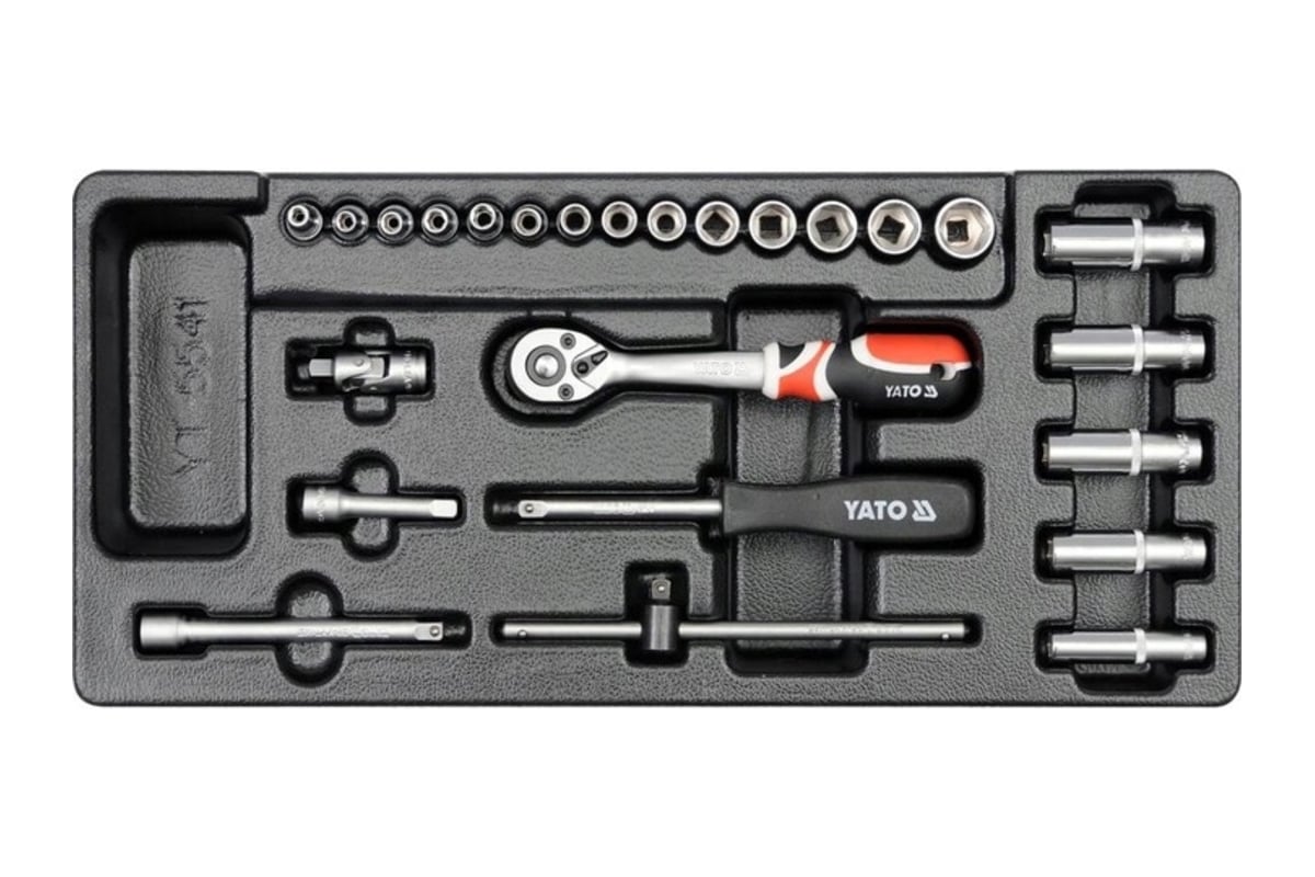 Инструментальная тележка YATO 185 предметов YT-55307 - выгодная цена, отзывы, характеристики ...