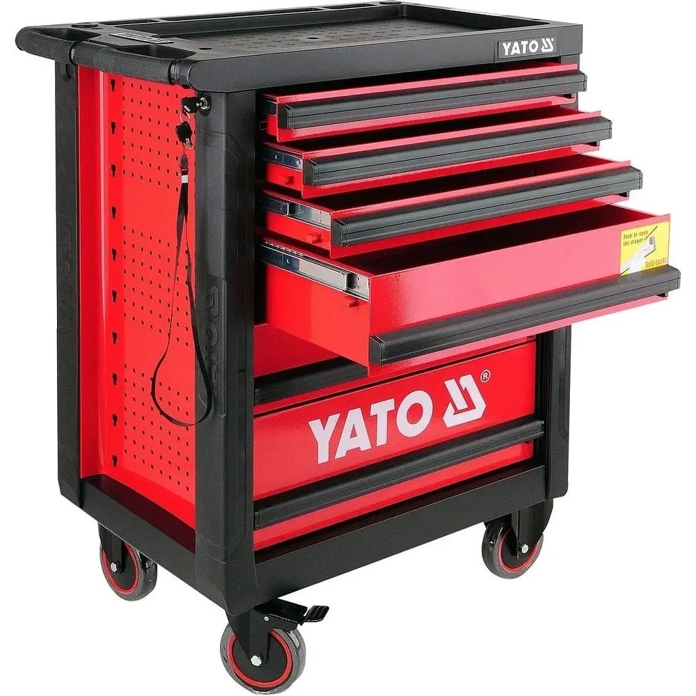 Инструментальная тележка YATO с 6 ящиками YT-0902 - выгодная цена ...