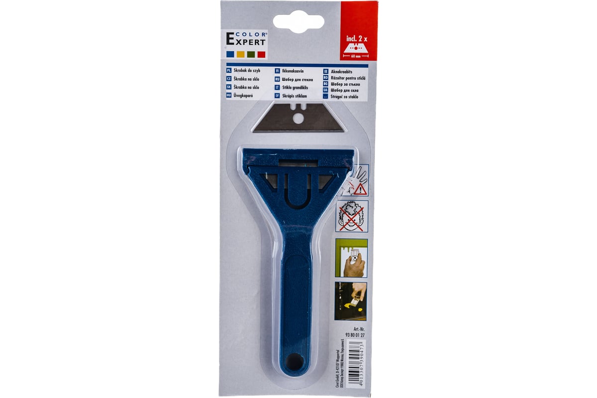 Пластиковый скребок для стекла 60мм COLOR EXPERT 93800127 - выгодная ...