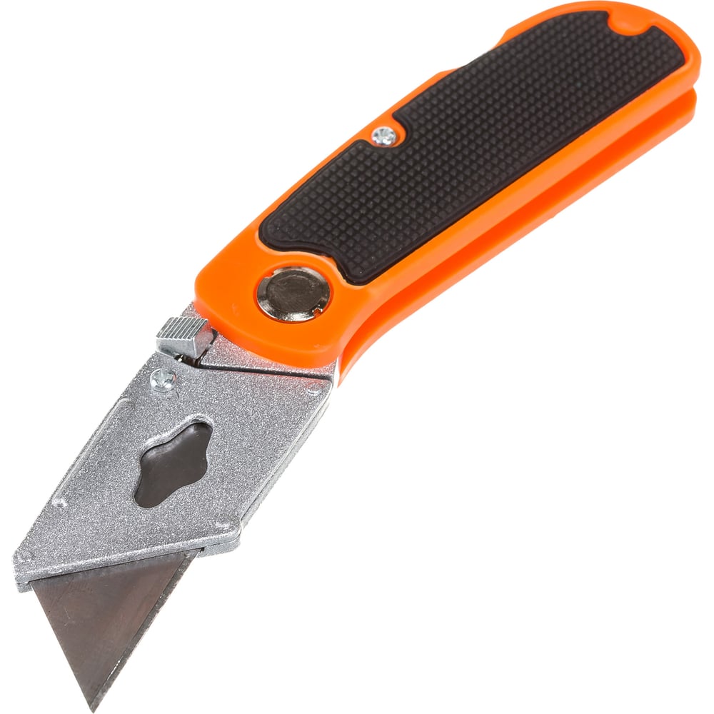 Нож SPARTA, 18 мм, складной, пластиковая двухкомп рукоятка ,сменное ...