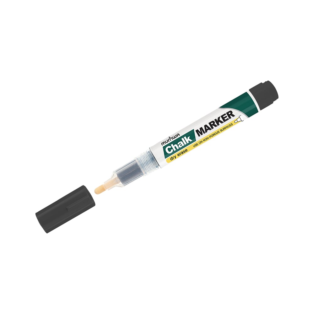 Меловой маркер Munhwa Chalk Marker CM-01 черный, 3мм - выгодная цена, отзывы, характеристики ...